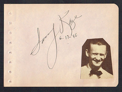 Sammy Kaye (d. 1987) signed autograph 5x6 Album Page Bandleader ...