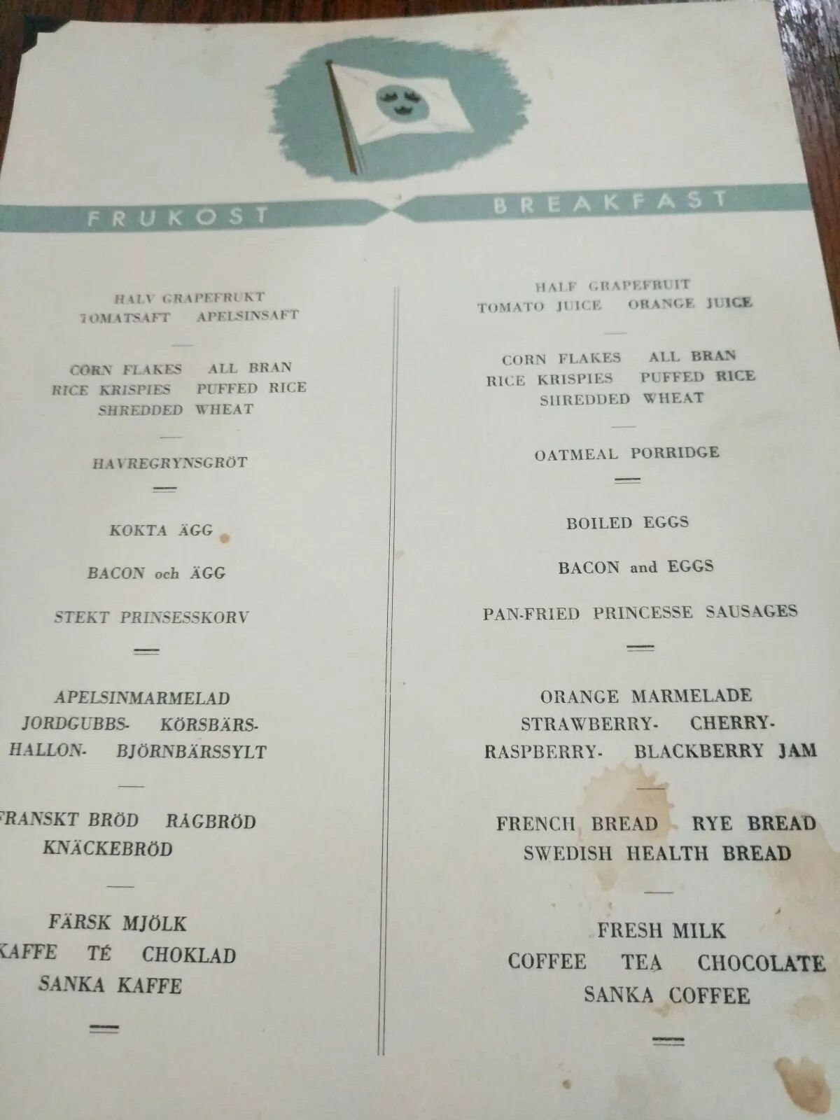 Vintage cruise ship menus | eBay