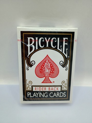 Bicycle Playing Cards, Black, Rider Back, 808, Black Seal, Cincinnati ...