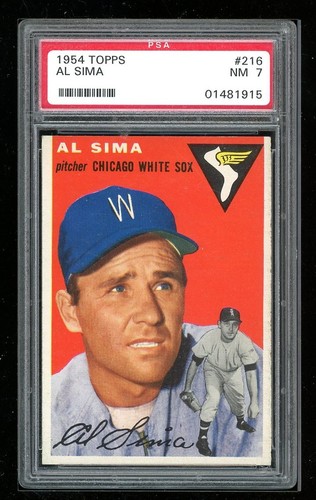 1954 Topps #216 Al Sima PSA 7 | eBay