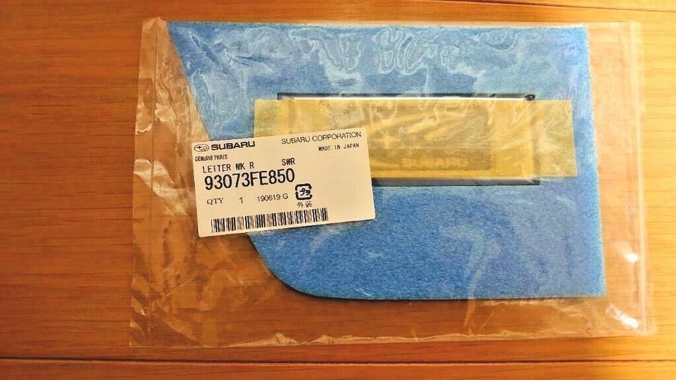 Subaru IMPREZA WRX STI Genuine Rear Emblem Badge Carbon SWRT 93073FE850 ...