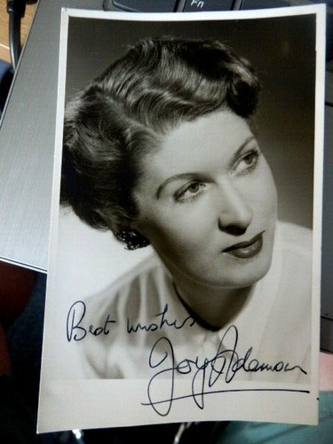 JOY ADAMSON - ACTRESS - AUTOGRAPHED PHOTO | eBay