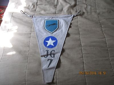 WWII GERMAN LUFTWAFFE JG7 ALL JET ME-262 AMERICAN VICTORY PENNET-FLAG ...