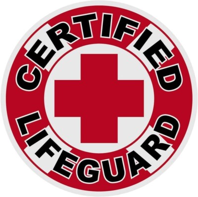 2 Inch 3M-Reflective Certified Lifeguard Water Pool Rescue Sticker ...