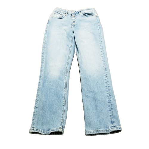 Reiss Bailey Jeans Women's Size 26 Light Wash Stretch Denim Button Fly ...