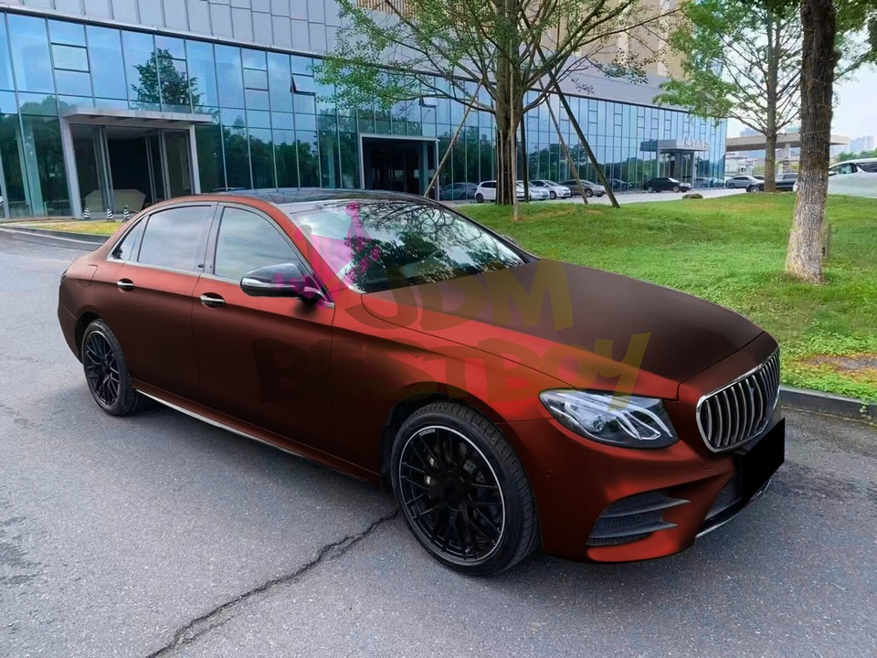 ESSMO PET Romance Chrome Dark Red Auto Car Vehicle Vinyl Wrap Decal ...