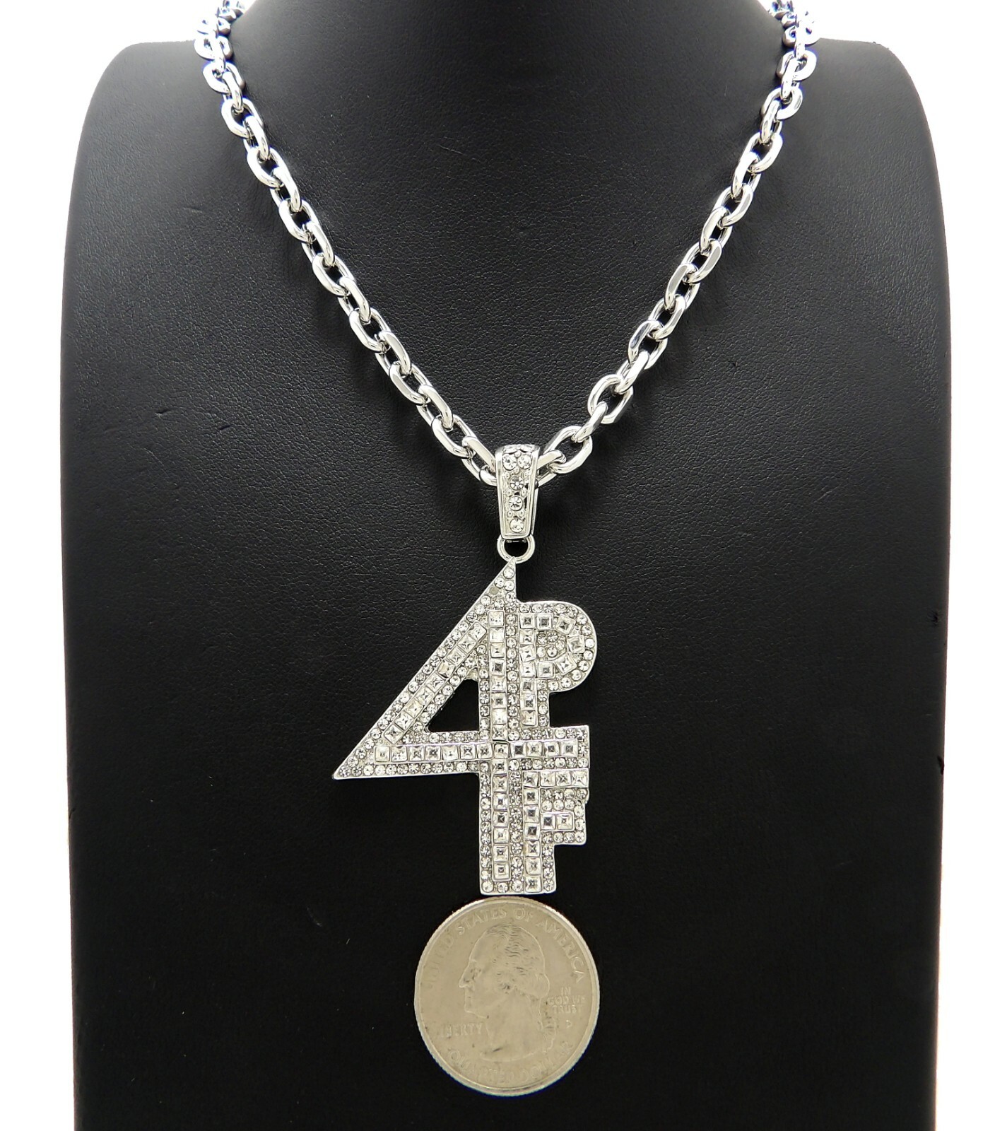 NEW ICE BLING 4PF PIECE WITH LINK CHAIN | eBay