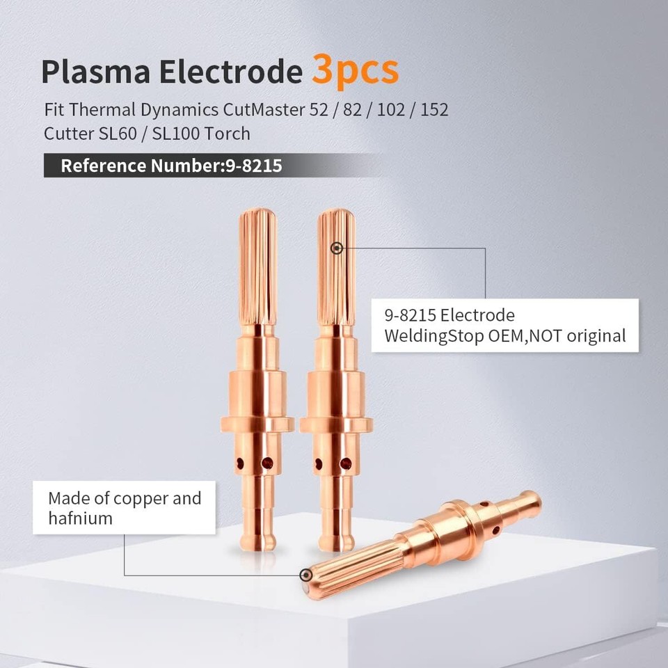19pc Plasma Electrode Tip for Thermal Dynamics SL60 Torch Cutmaster 52 ...