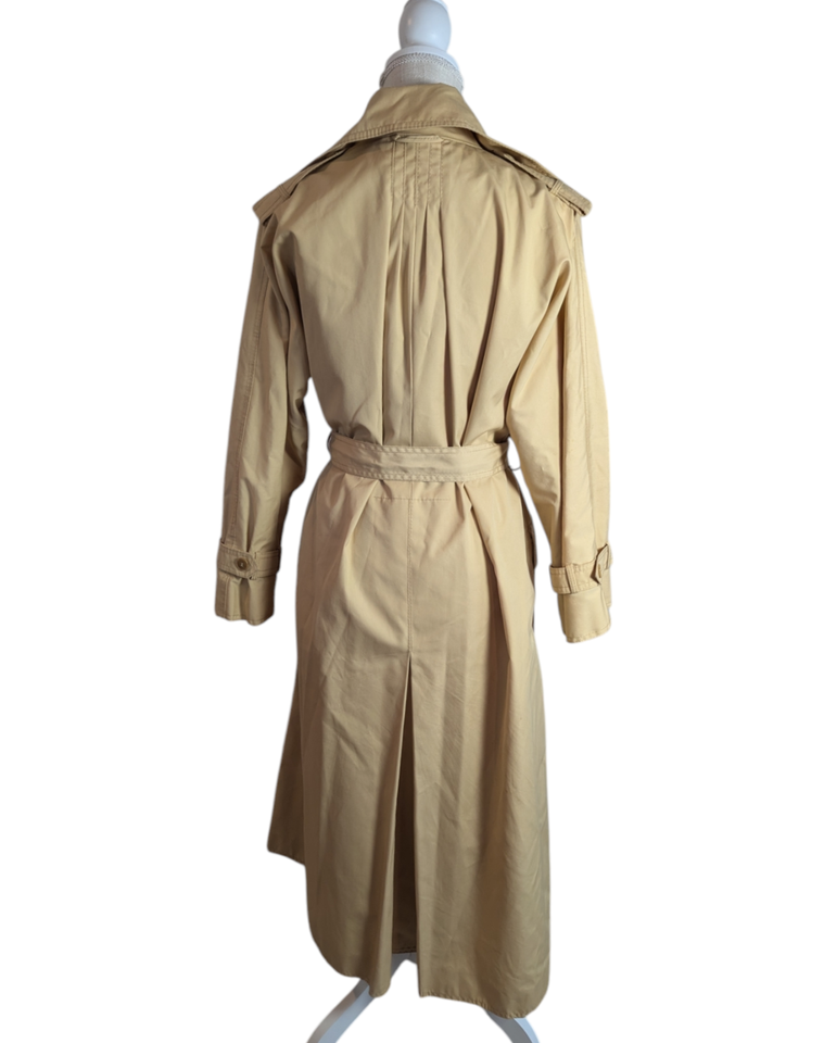 VTG Aqua Togs Womens Beige Belted Trench Coat Sz 12 | eBay