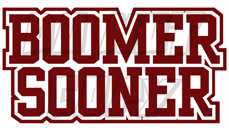 Oklahoma University Sooner Football Vinyl Decal stickers - BOOMER ...