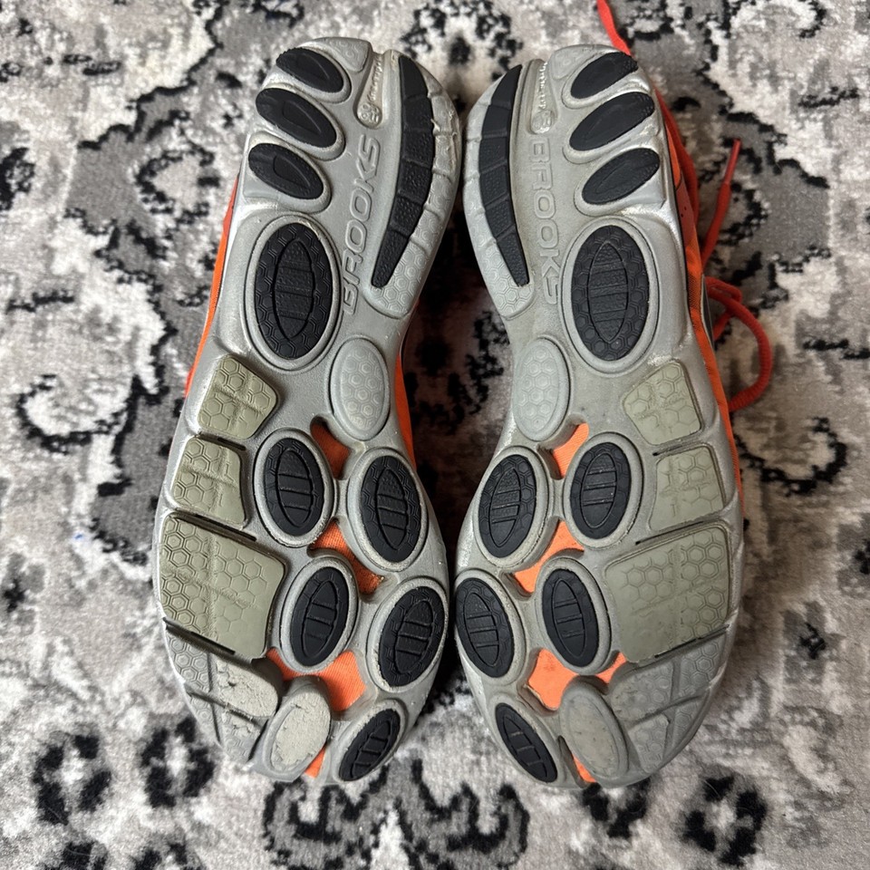 Brooks Pure Connect Mens Running Training Shoes Athletic Orange Lace Up ...