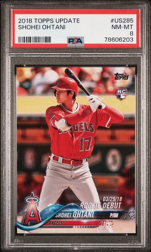 2018 TOPPS UPDATE #US285 SHOHEI OHTANI PSA 8 | eBay