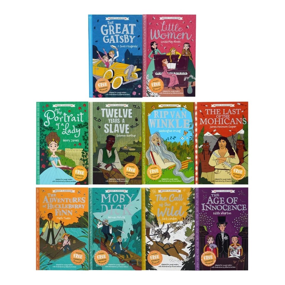 The American Classics Children's 10 Books Paperback Set Age 7-11 By ...