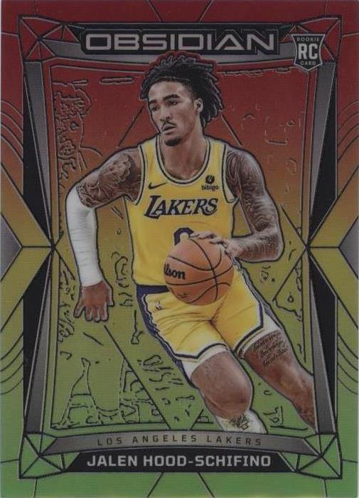 2023-24 Panini Obsidian - Jalen Hood-Schifino #71 Electric Etch Reggae ...