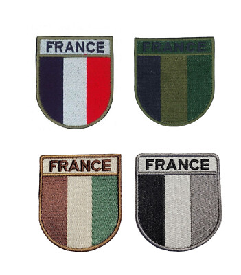 Lot Of 4 France Patches With Scratch French Flag Tricolor Army | eBay