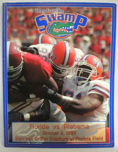 VTG 1999 Alabama Crimson Tide vs Florida Gators Football Program ...