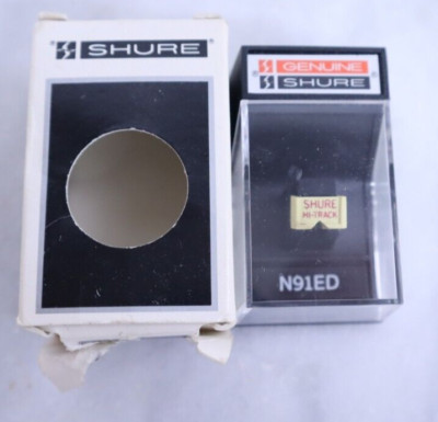 Vintage Shure N91ED Stylus Turntable Needle Hi Track OEM Case Box *No ...