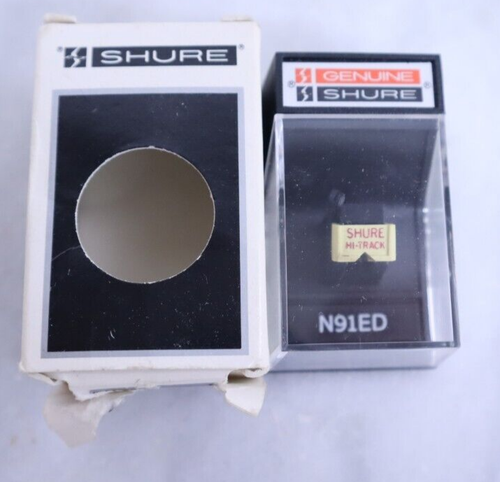Vintage Shure N91ED Stylus Turntable Needle Hi Track OEM Case Box *No ...