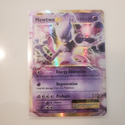 ULTRA RARE Mewtwo EX 52/108 XY Evolutions Set Pokemon Holo Foil ...