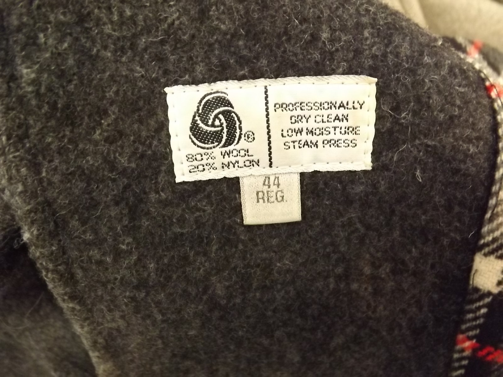 Classy Vtg Adams Row Dark Gray Wool Pea Coat Mens 44 Reg Fall Winter ...