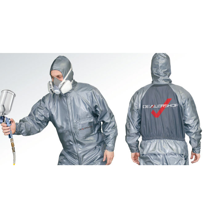 DealerShop X-Large Reusable Automotive Paint Suit with Hood, Grey | eBay