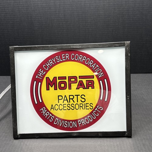 MOPAR PARTS ACCESSORIES LITE UP SIGN THE CHRYSLER CORPORATION | eBay