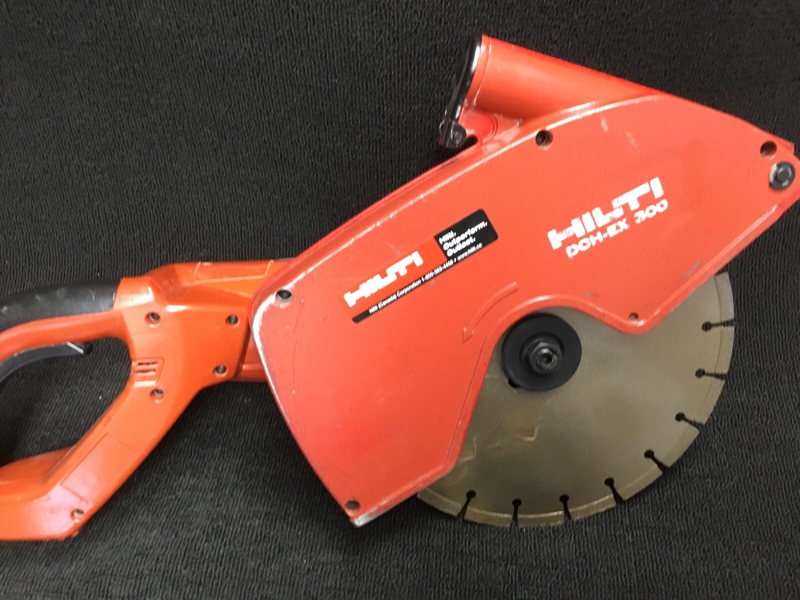 HILTI DCH 300 ELECTRIC DIAMOND CUTTERS, PREOWNED, FREE PADS, EAR MUFFS ...