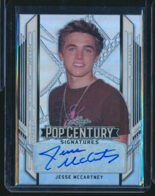 Jesse McCartney 2021 Leaf Pop Century Signatures Autograph Refractor 48 ...