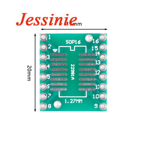 10pcs SOP16 SSOP16 TSSOP16 to DIP16 Adapter Board 0.65mm/1.27mm | eBay