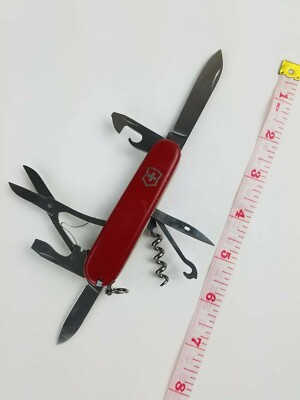 Victorinox Swiss Army knife, Climber, Scissors and a multipurpose hook ...