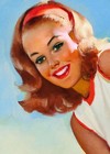 "Golfing Girl" Vintage Style Elvgren Stawberry Blonde Pin-Up Poster ...