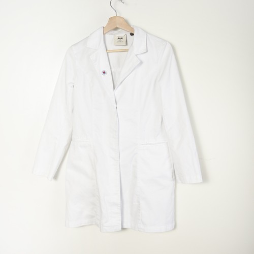 Doctor James Women’s 4 White Dr5 Snap Button Lab Coat | eBay