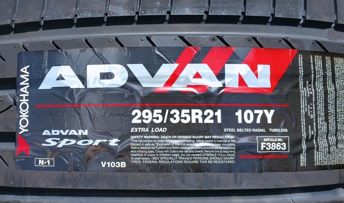 Yokohama Advan Sport V103B 295/35R21 Tire for sale online | eBay