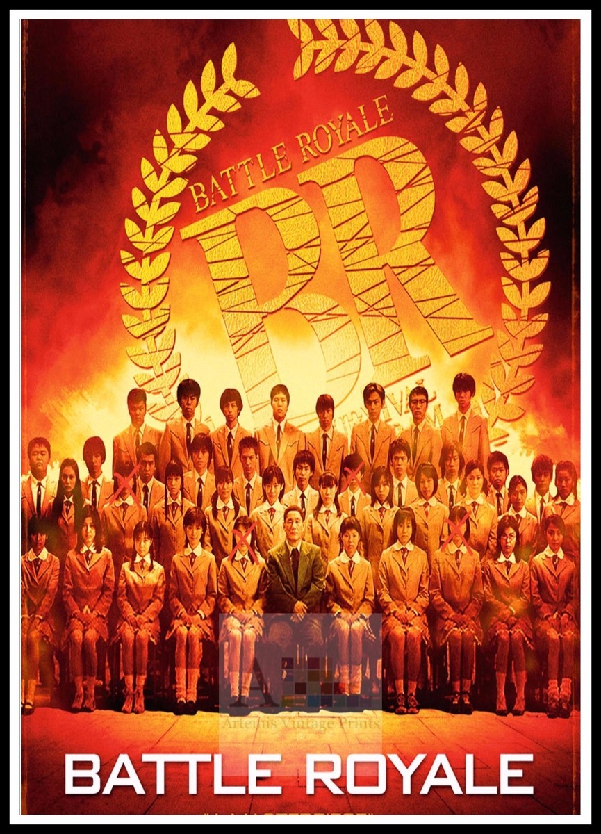 Battle Royale Movie Poster Battle Royale (2000) French Movie Cover