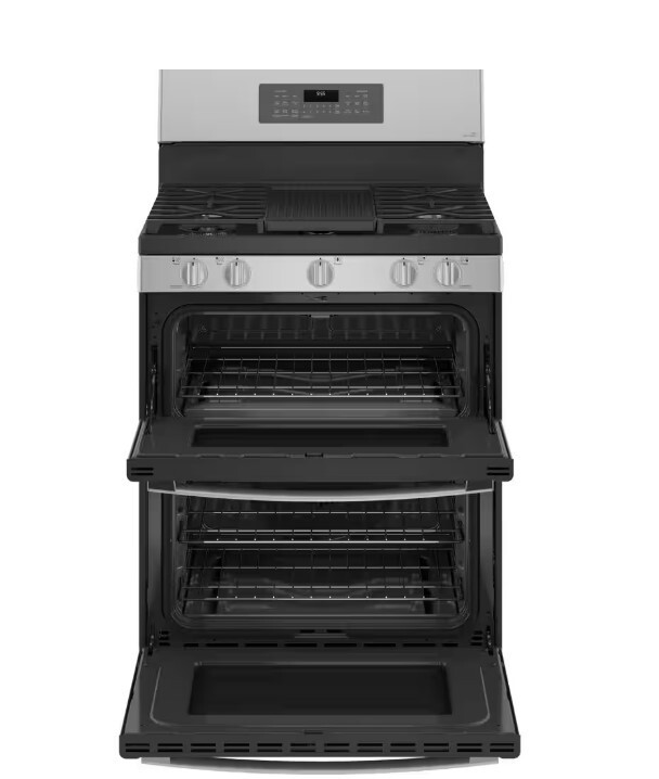 NEW GE Profile 30" Smart 5-Burner Gas Double Oven Range - PGB965YPFS | eBay