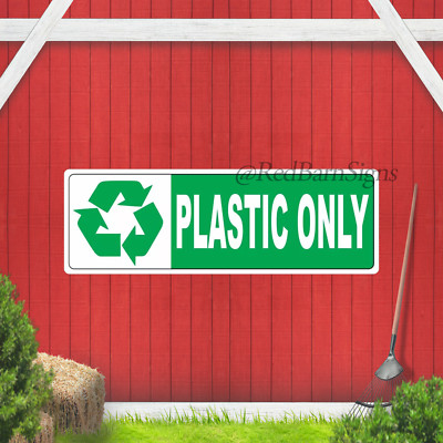 Recycle Plastic Only Sticker | eBay
