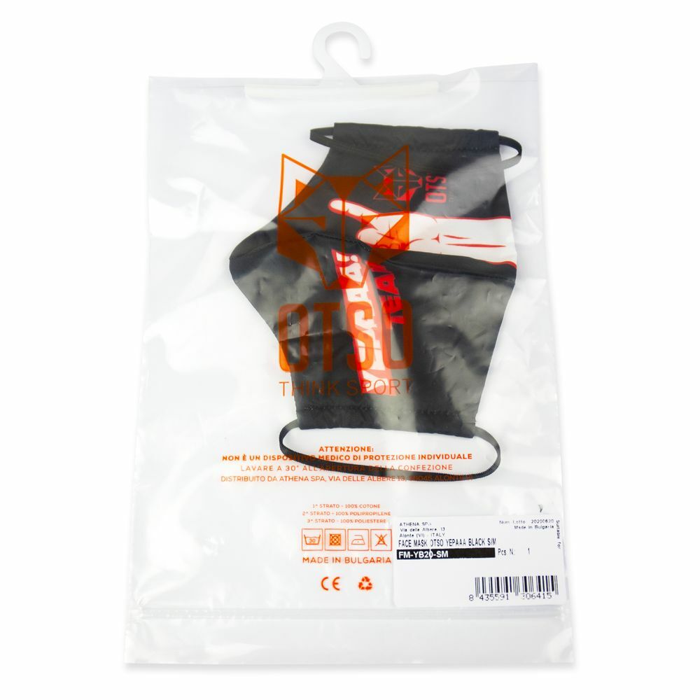 FACE MASK OTSO YEPAAA BLACK XS - FM-YB20-XS | eBay