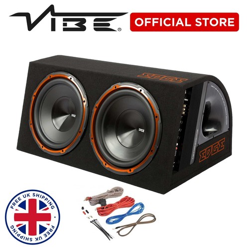 EDGE TWIN 12 INCH ACTIVE 1800 WATTS SUBWOOFER ENCLOSURE WITH WIRING KIT ...