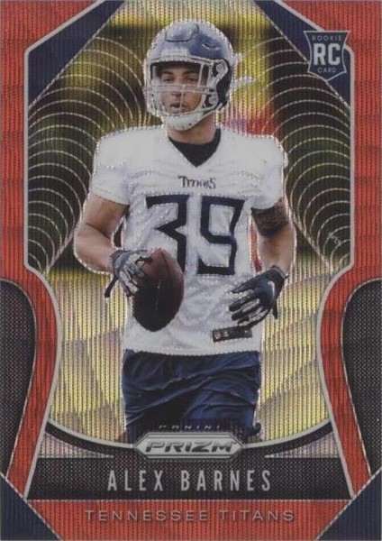 2019 Panini Prizm - Rookies Red Wave Prizm #377 Alex Barnes /149 (RC ...