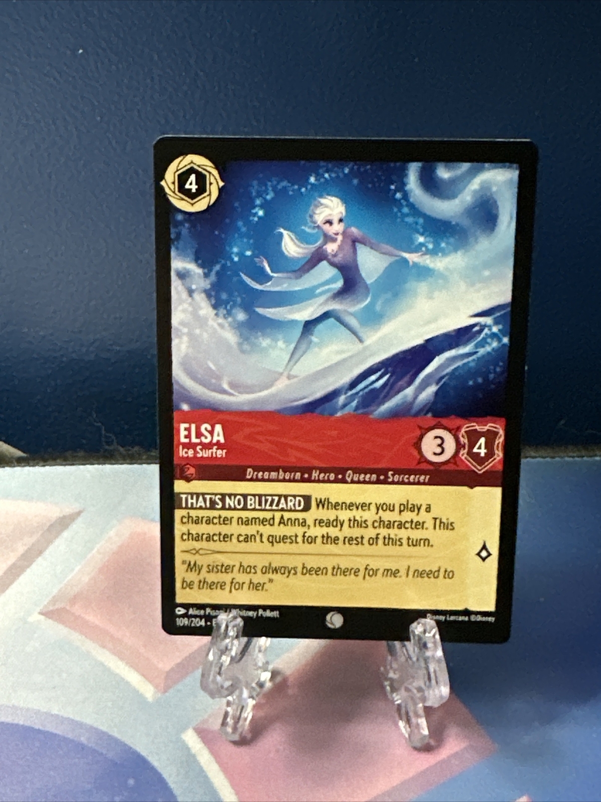 Disney Lorcana Elsa Ice Surfer 109/204 Common NM Base | eBay