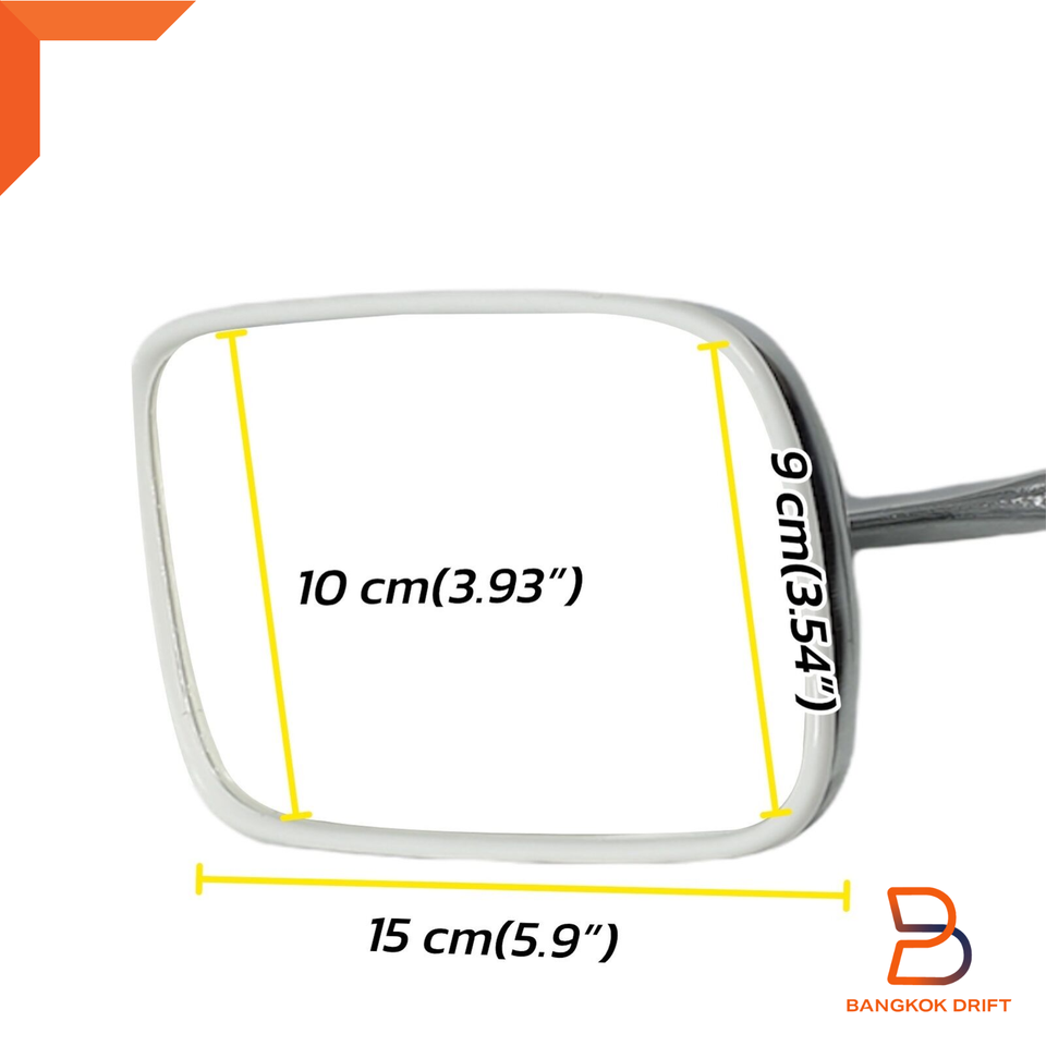 Pair Chrome Fender Door Wing Mirrors For Ford F-100 Ranger F-Series ...