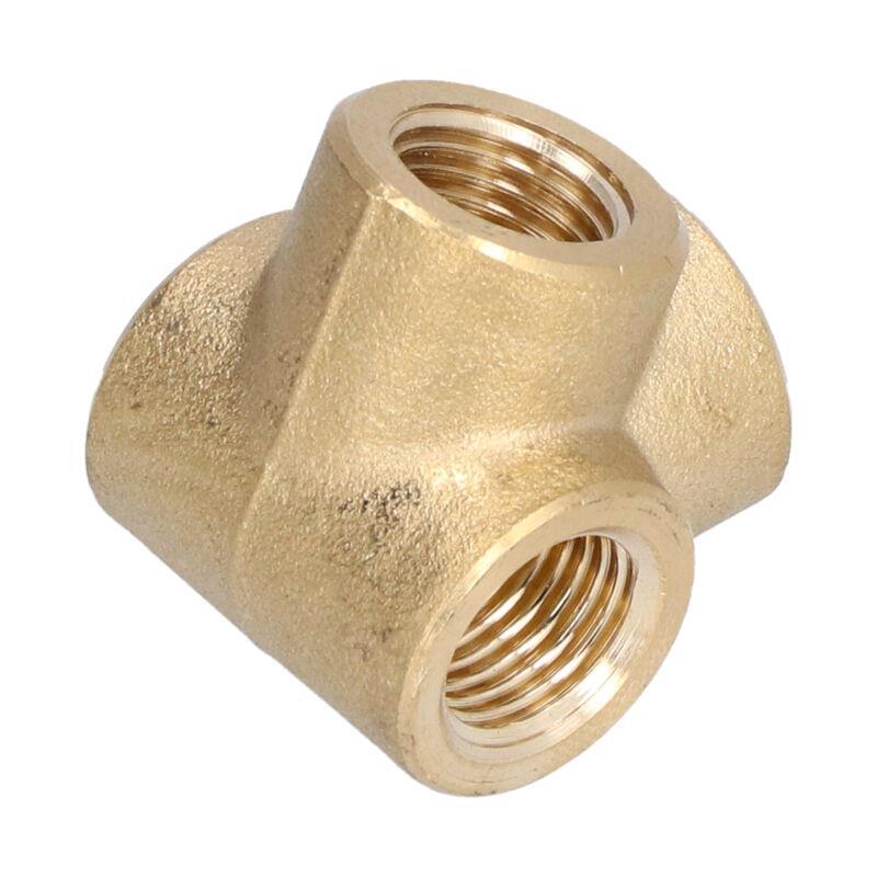 3/4 Black Pipe Fittings 4-Way Anticorrosion Tee Outlet Sturdy ...