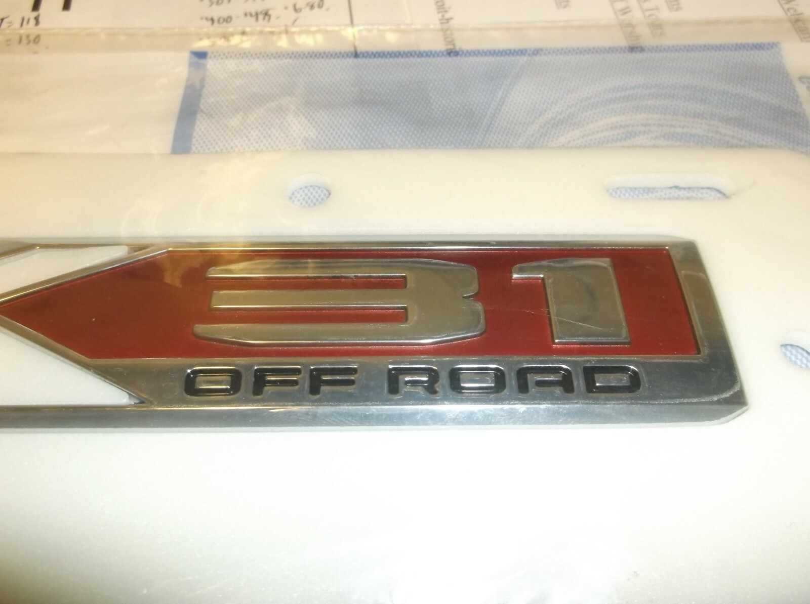 GMC Sierra "X 31" OFF ROAD Genuine GM~Chrome Bed Emblem~84682662~2019 ...