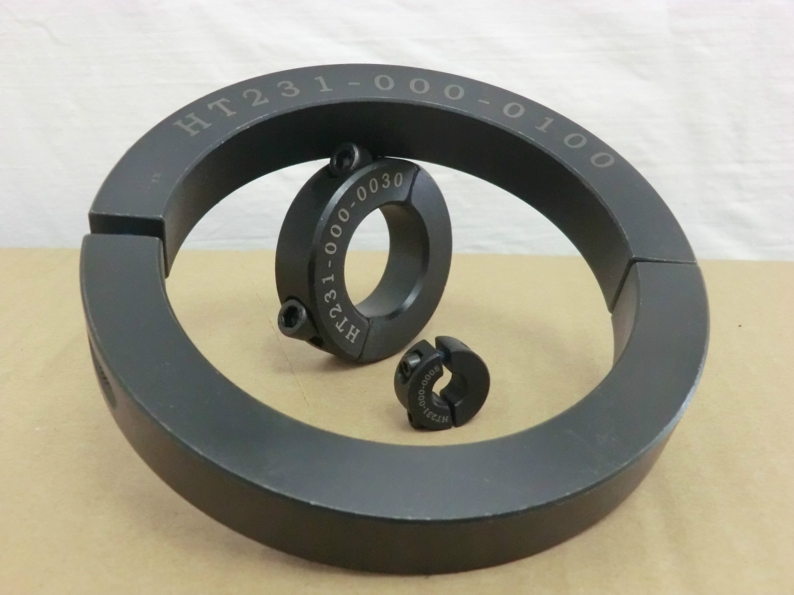 Klemmringe, Stellringe geteilt für Wellen ø 10 mm - 75 mm aus Aluminium ...