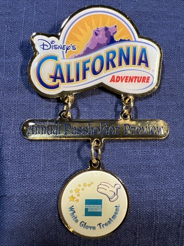 Disney DCA Annual Passholder Preview Dangle American Express Pin 3881 ...