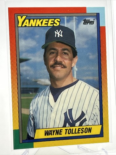 1990 Topps Traded TIFFANY Wayne Tolleson Baseball Card #123T Mint FREE ...