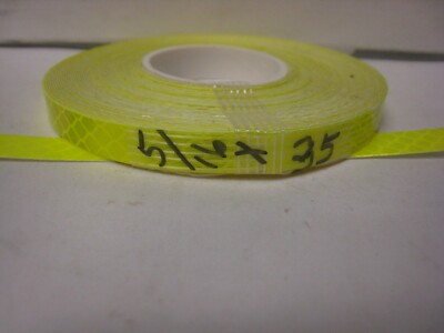 4091 NEON YELLOW Reflective Conspicuity Tape .31 = 5/16" x 35 feet | eBay
