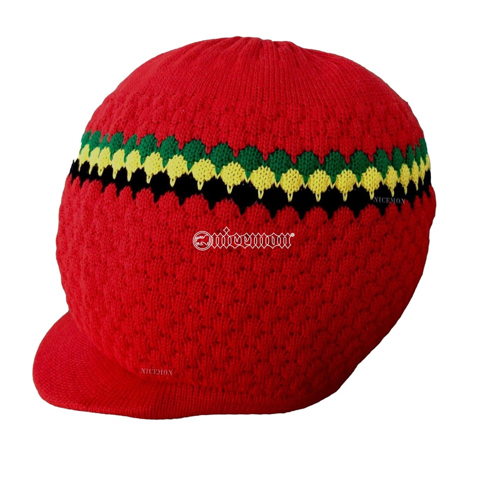 Rasta Rastafari Hat Cap Rastacap Reggae Jamaica Headwear Dreadlocks ...