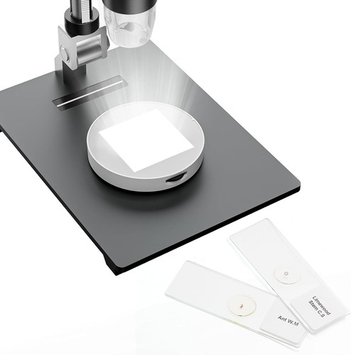 USB LED Ring Bottom Light Source Adjustable Brightness for Biological ...