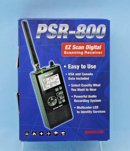 GRECOM PSR-800 EZ Scan Digital Police Fire Scanner (Like Whistler TRX-1 ...